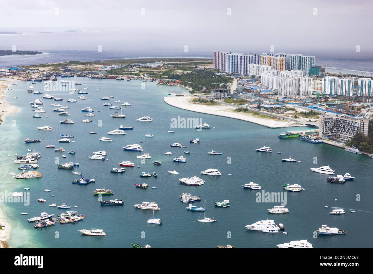 Maldives Male - The capital city of the Maldives, Male city and harbour ...