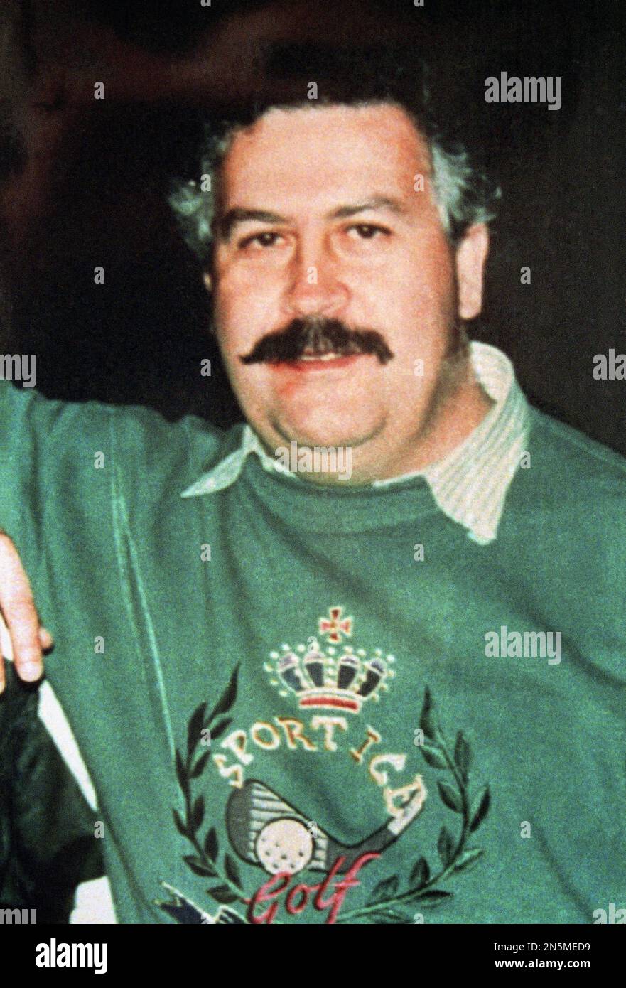 FILE - This December 1991 file photo shows Colombian cocaine kingpin ...