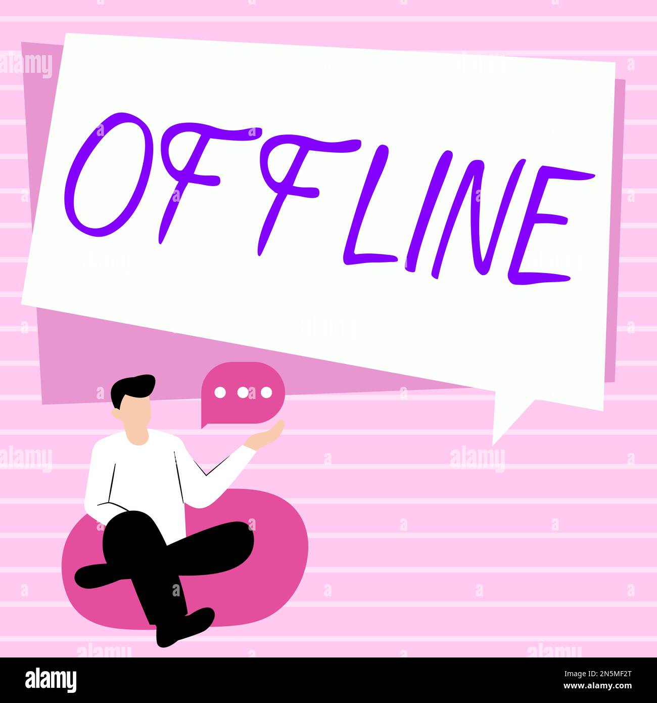 Conceptual display Offline. Business approach Not having directly ...