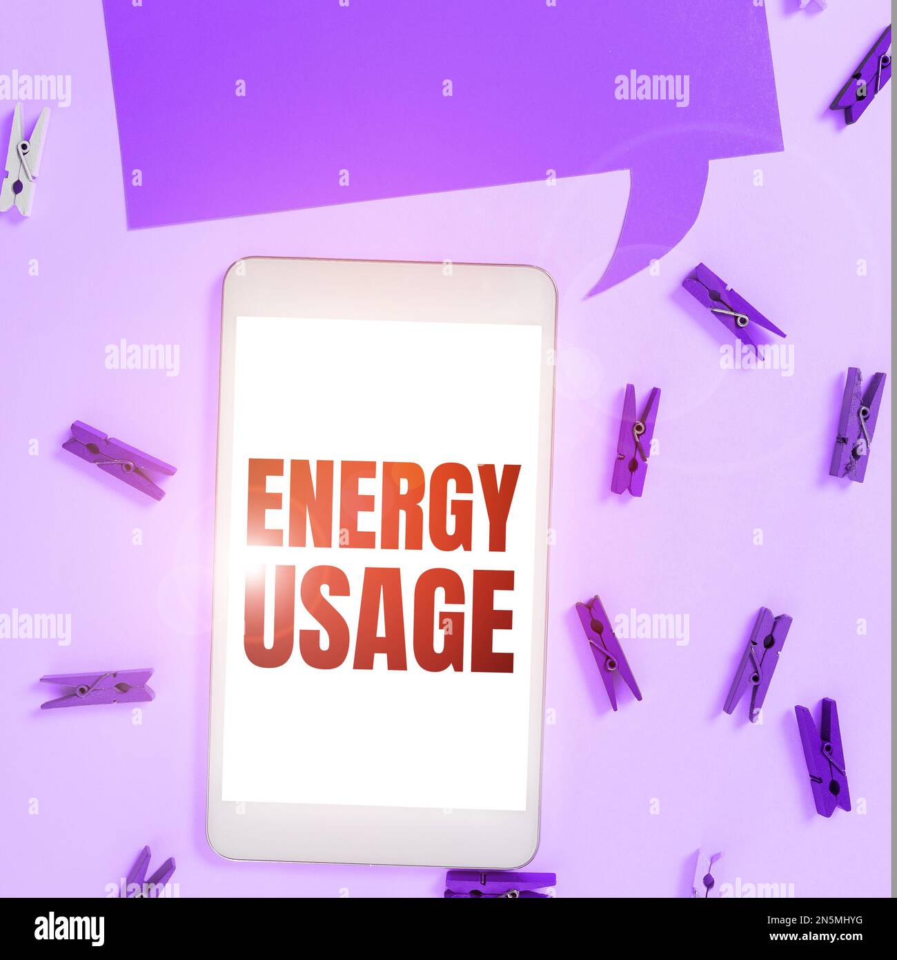 Handwriting text Energy Usage. Word for Amount of energy consumed or ...