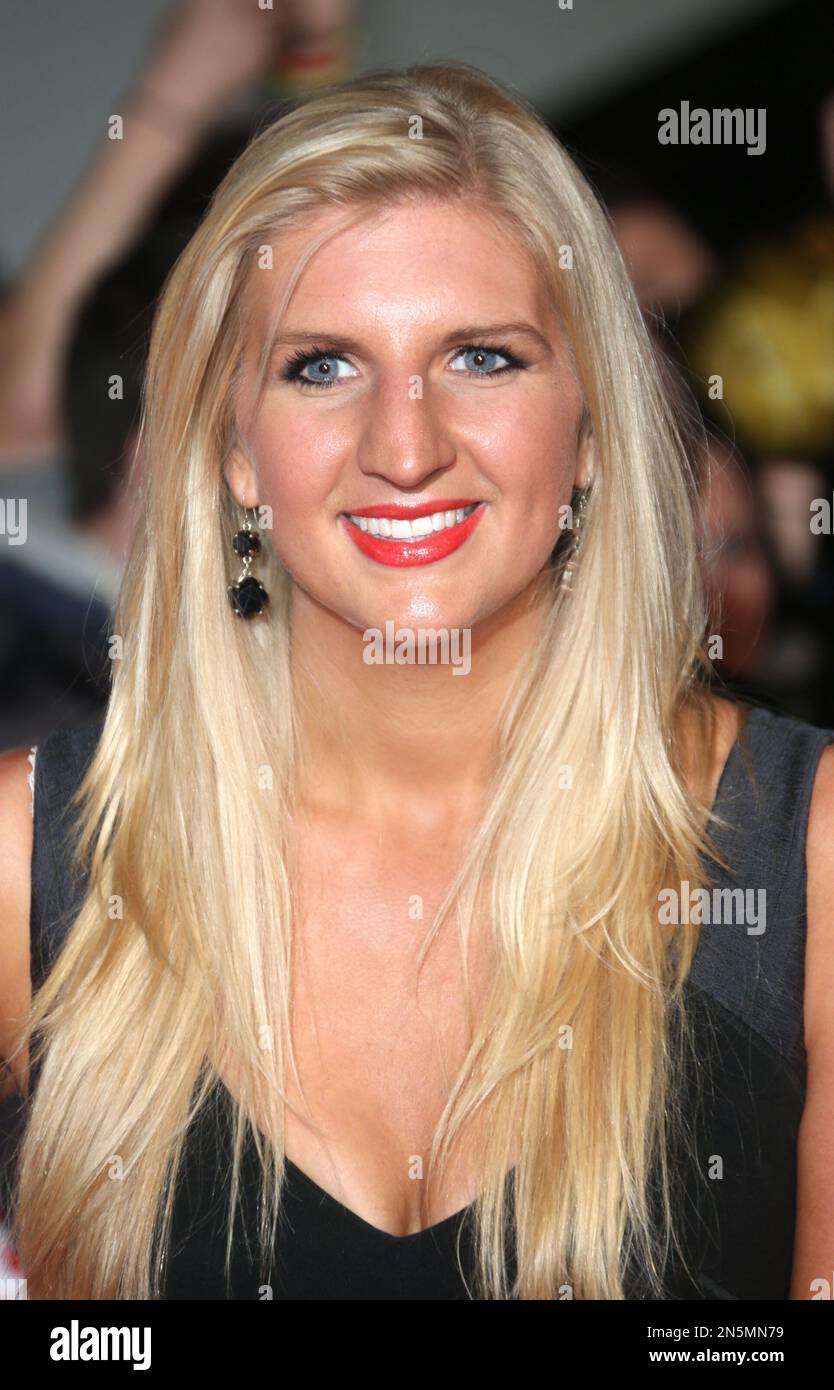 Rebecca Adlington at the National Television Awards, held at the O2 ...