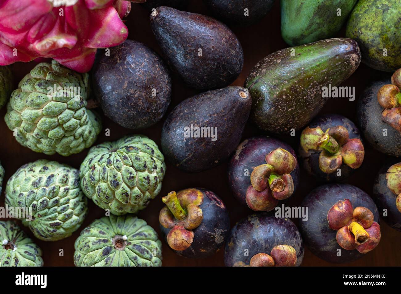 Set of Balinese fruits and vegetables . Flat lay Stock Photo - Alamy