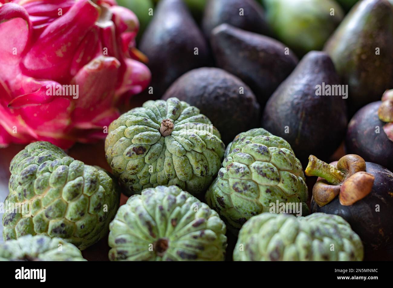 Set of Balinese fruits and vegetables . Flat lay Stock Photo - Alamy
