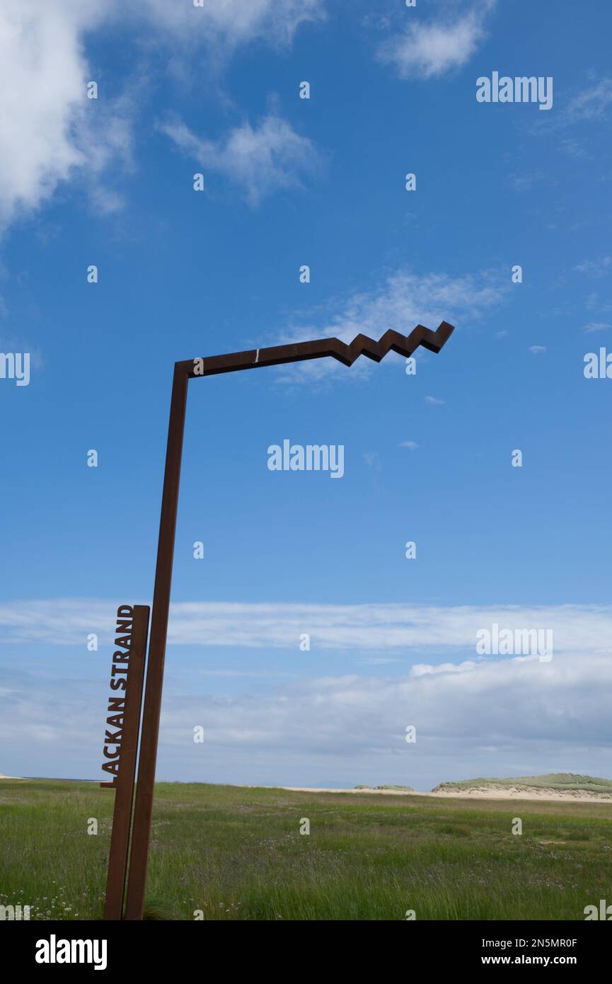 Lackan Strand Wave logo metal sign for wild atlantic way discovery ...