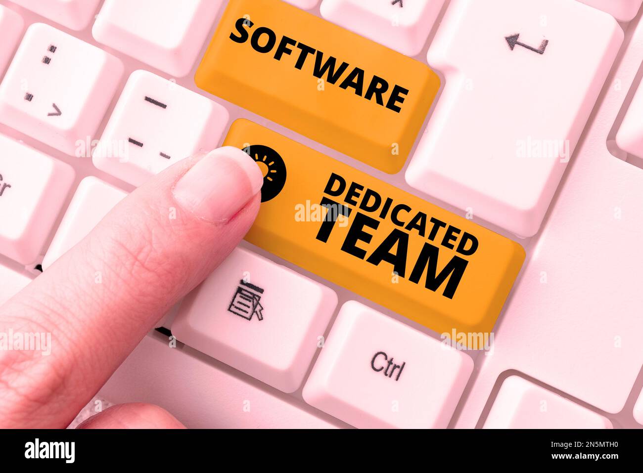 Conceptual display Software Dedicated Team. Word for people responcible ...