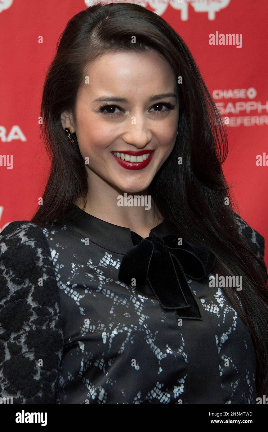 Actress Julie Estelle poses at the premiere of the film "The Raid 2 ...