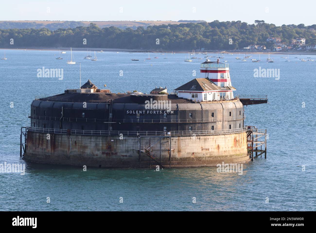 No Man's Land Fort, one of four Victorian sea forts situated in the ...