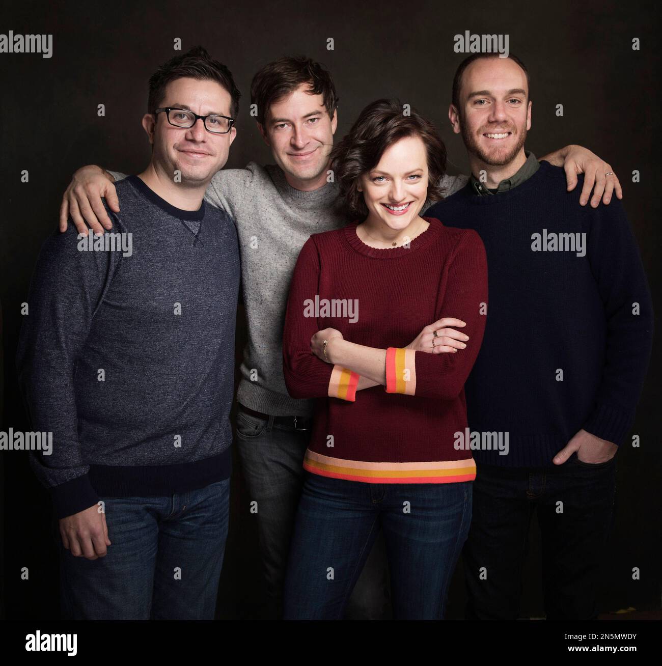 From left, Charlie McDowell, Mark Duplass, Elisabeth Moss and Justin ...