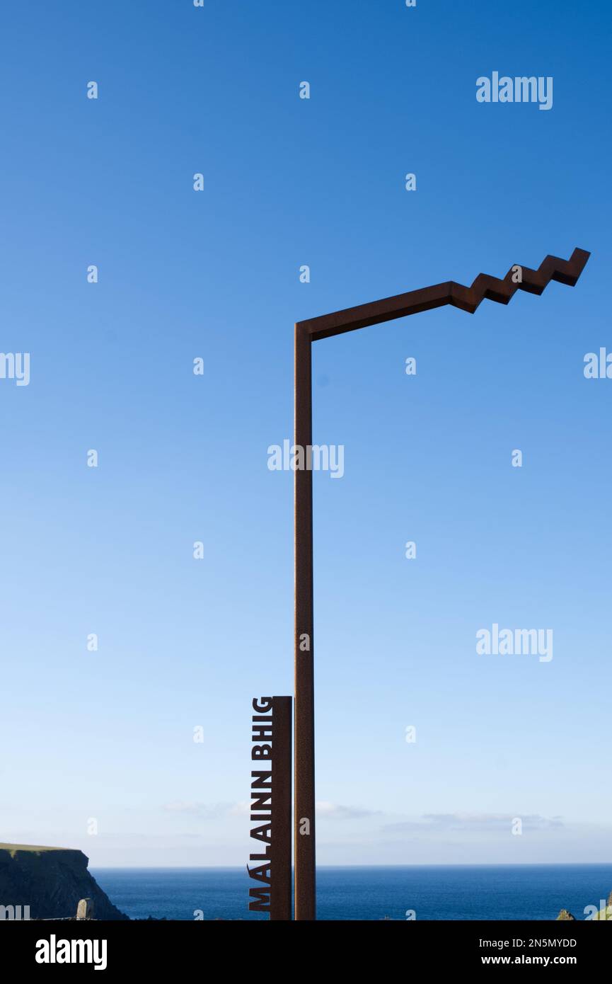 Malainn Bhig (Malainn Bhig) Wave logo metal sign for wild atlantic way ...