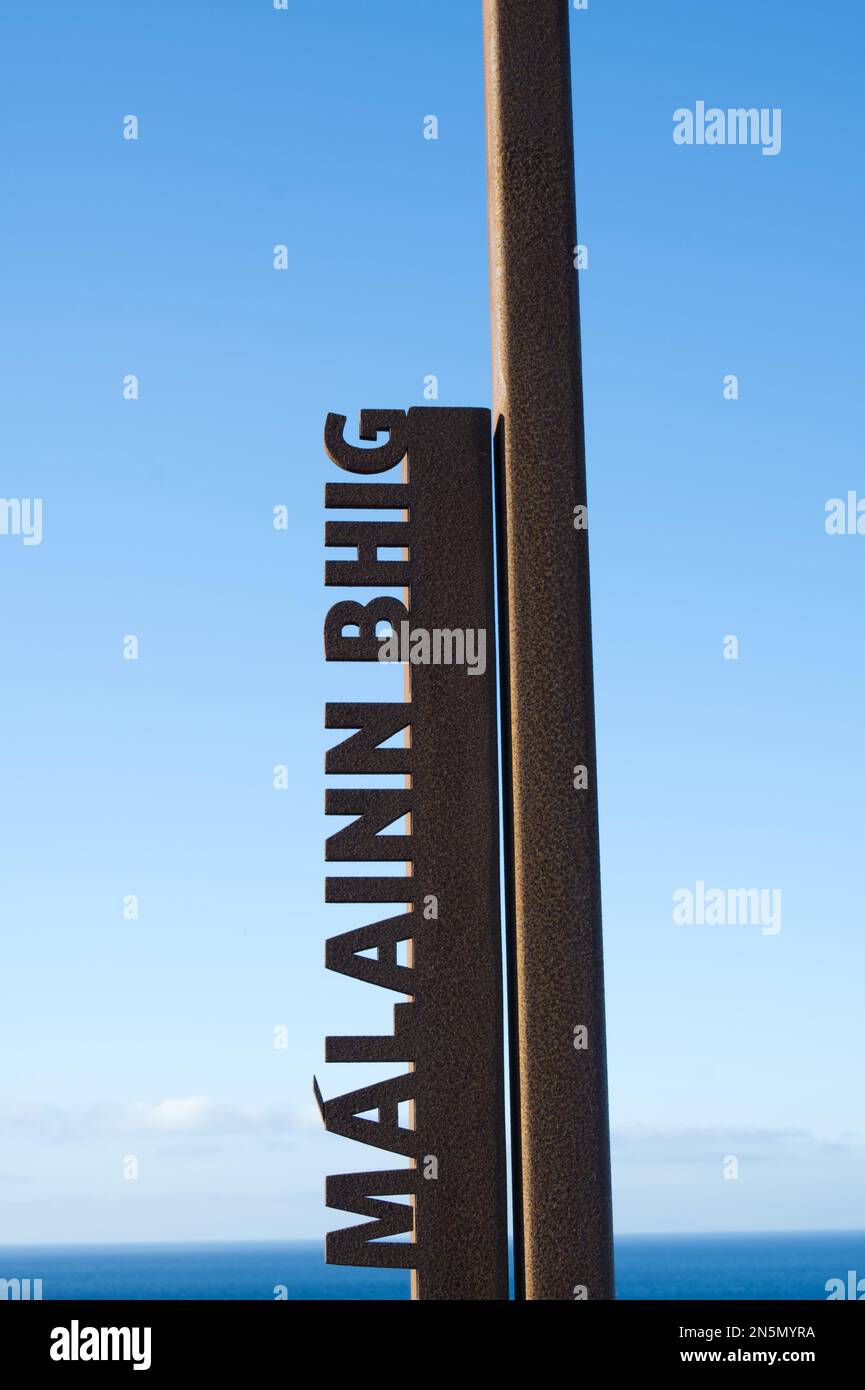 Malainn Bhig (Malainn Bhig) Wave logo metal sign for wild atlantic way ...