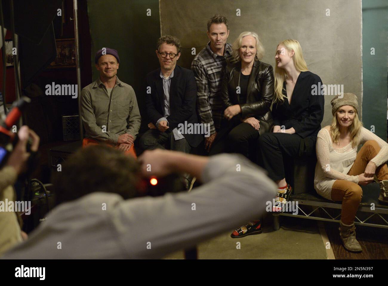 From left, Flea, Jeff Preiss, Tim Daly, Glenn Close, Elle Fanning, and ...