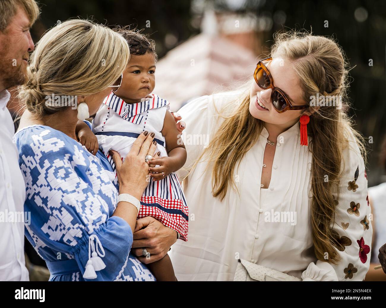 SABA - 09/02/2023, SABA - Queen Maxima holds a child in the village of ...