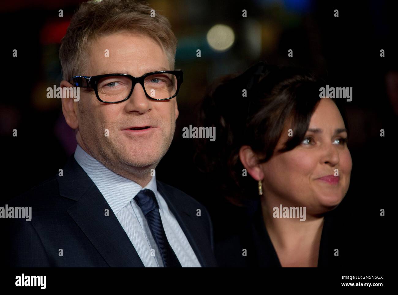 British director and actor Kenneth Branagh arrives with his wife ...