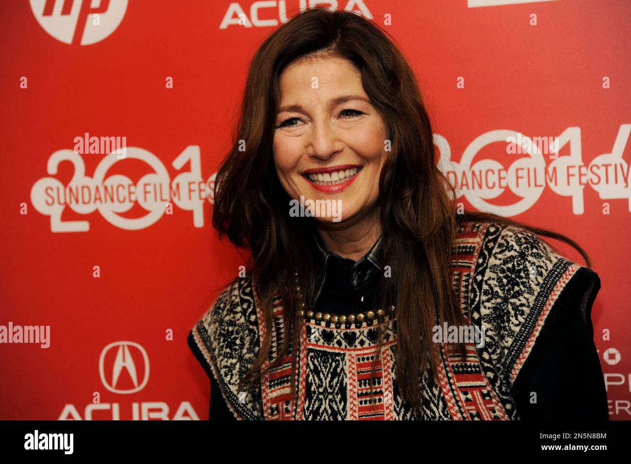 Catherine Keener, a cast member and co-producer of "War Story," poses ...