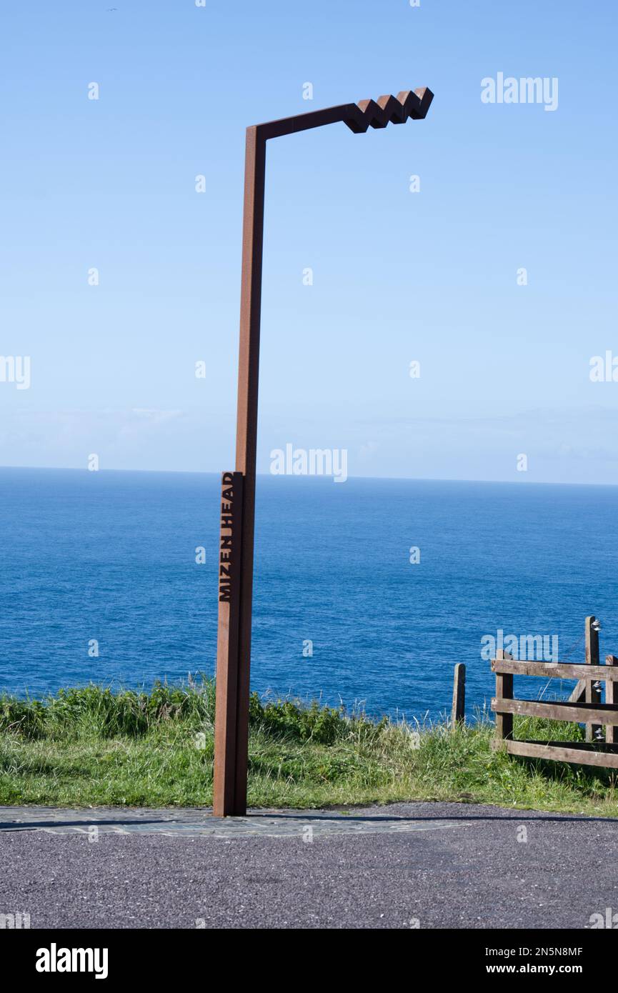 Mizen Head Wave logo metal sign for wild atlantic way discovery points ...