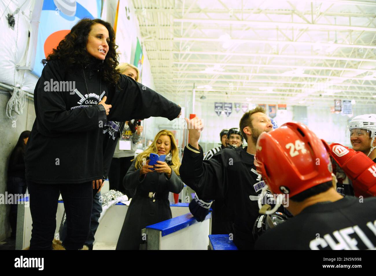 From left, Andie MacDowell, Taylor Dayne and Michael Rosenbaum attend ...
