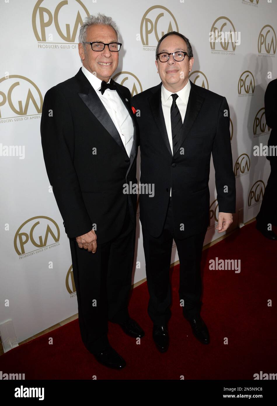 Hawk Koch and Mark Gordon arrive at the 25th annual Producers Guild of ...