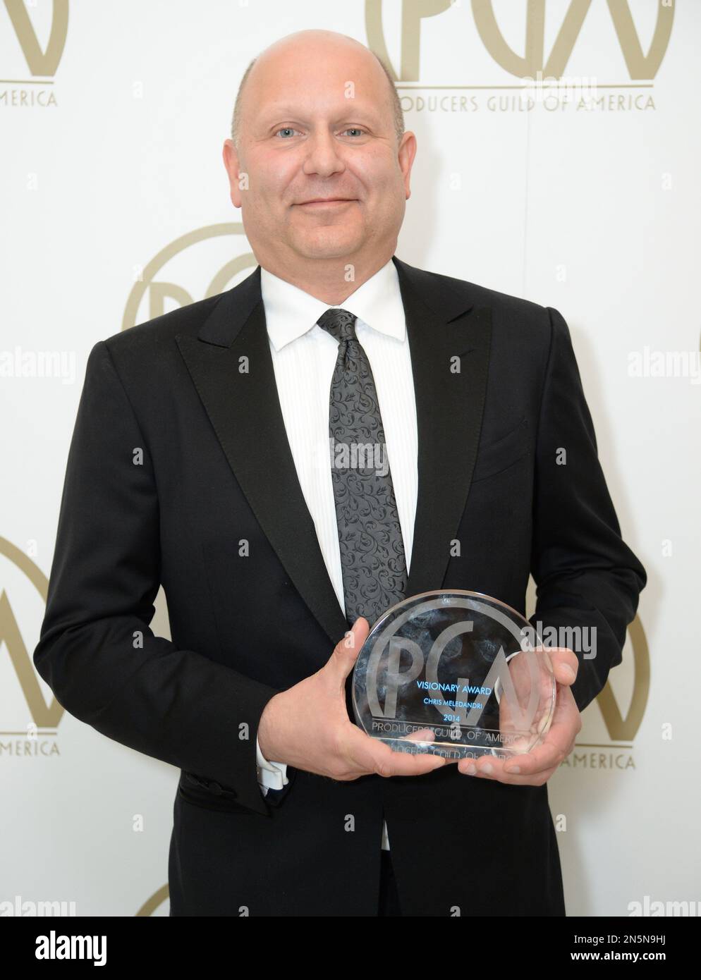 Chris Meledandri with the Visionary award at the 25th annual Producers ...