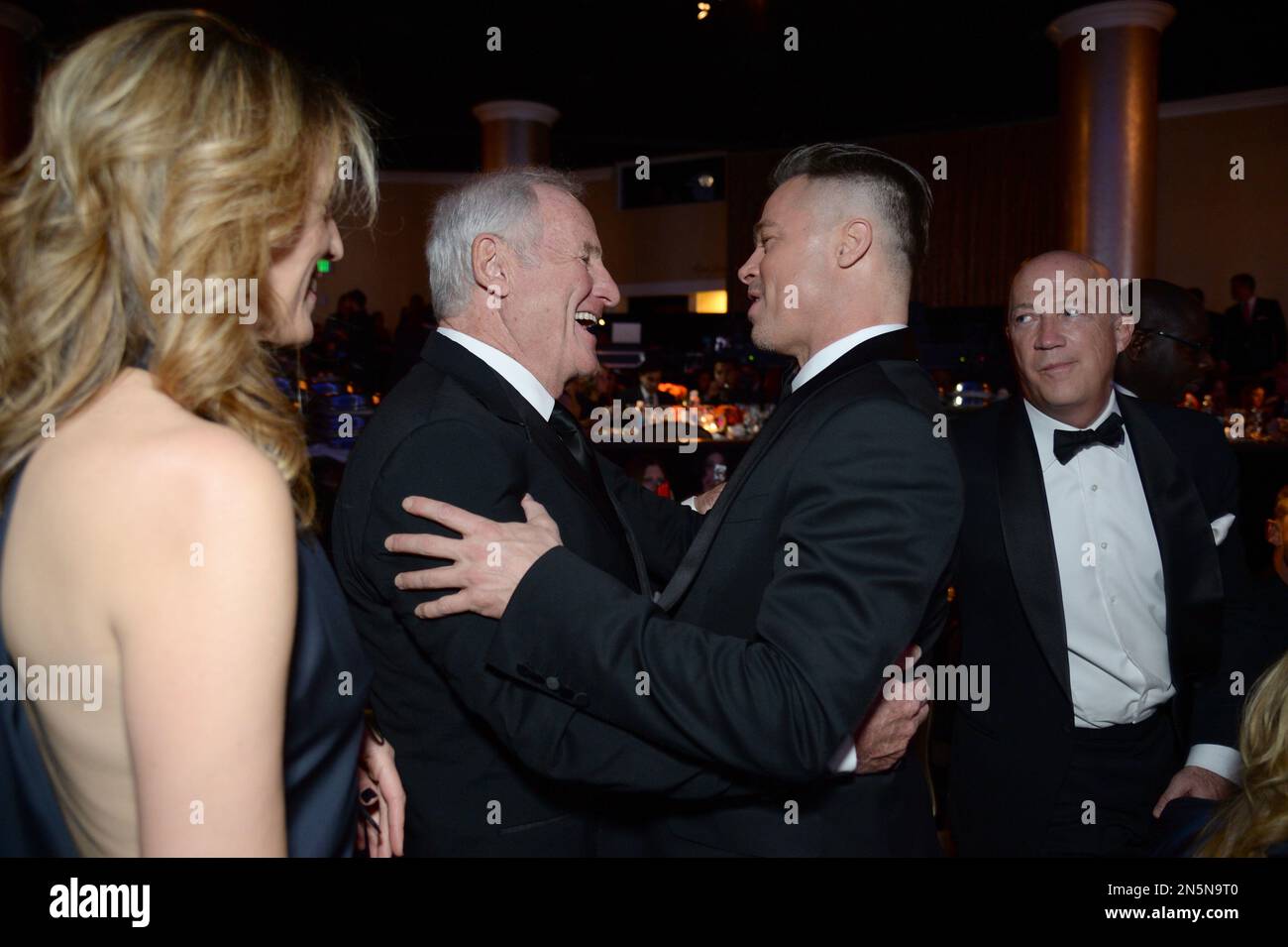 Jerry Weintraub and Brad Pitt inside at the 25th annual Producers Guild ...