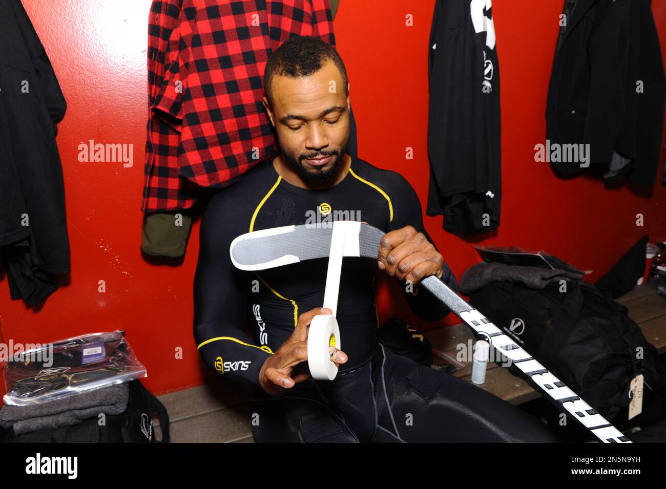 Isaiah Mustafa attends Luc Robitaille's Celebrity Shoot Out benefitting ...