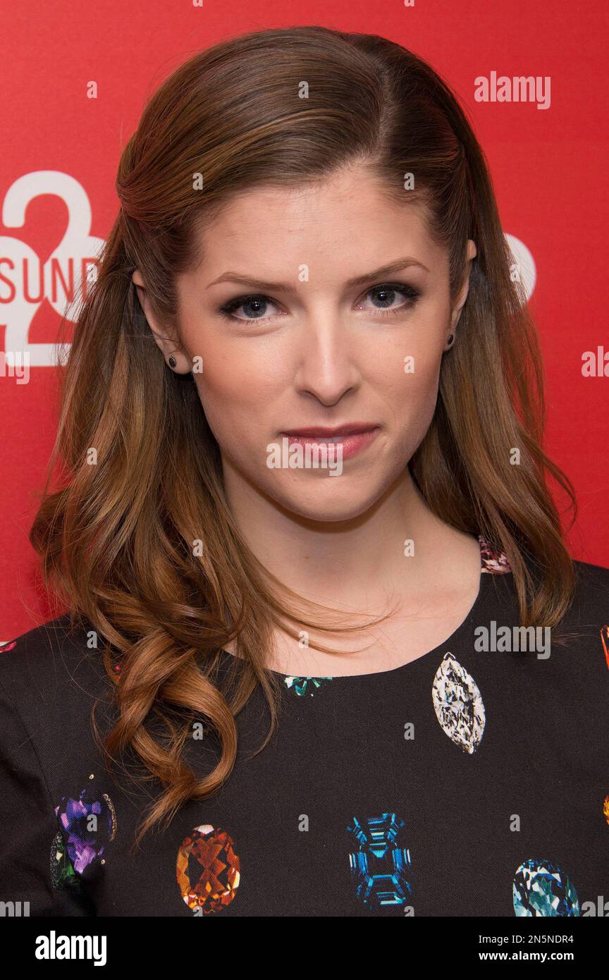 Actress Anna Kendrick poses at the premiere of the film "The Voices ...