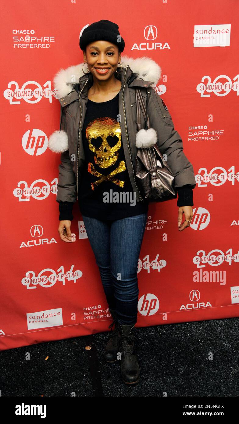 Actress Anika Noni Rose poses at the premiere of the film "Dear White ...