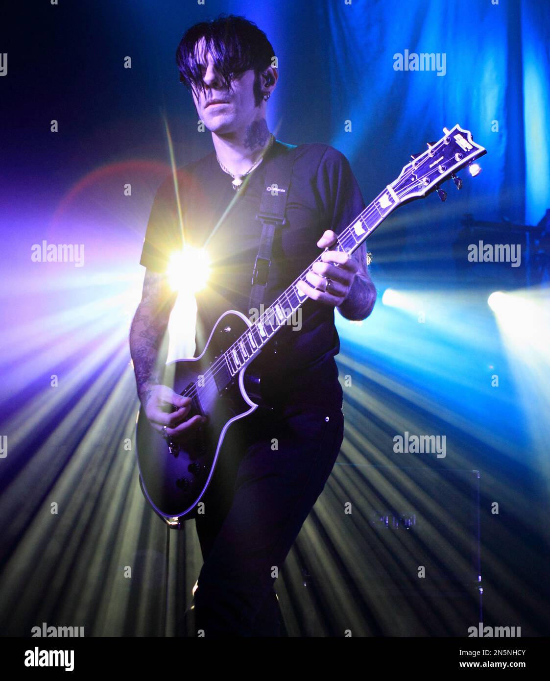 James Root of the rock band Stone Sour performs in concert at Rams Head ...
