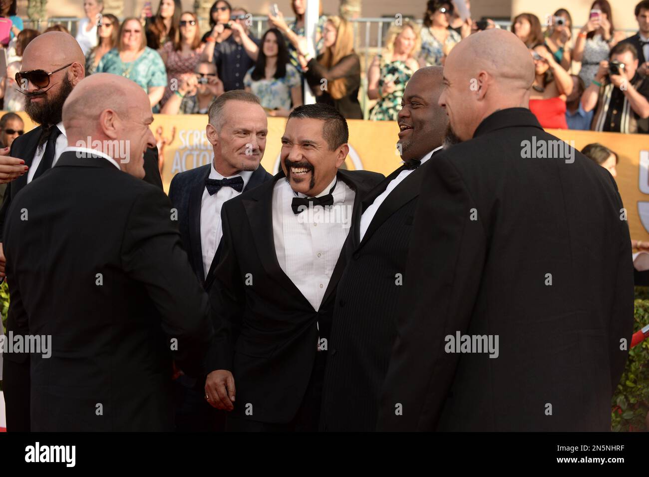 From left, Dean Norris, Michael Bowen, Steven Michael Quezada, Lavell ...