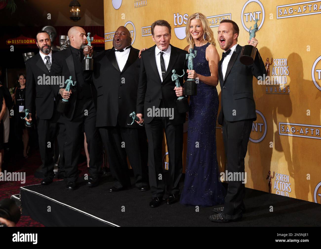 The cast of "Breaking Bad" from left, Patrick Sane, Matthew T. Metzler ...