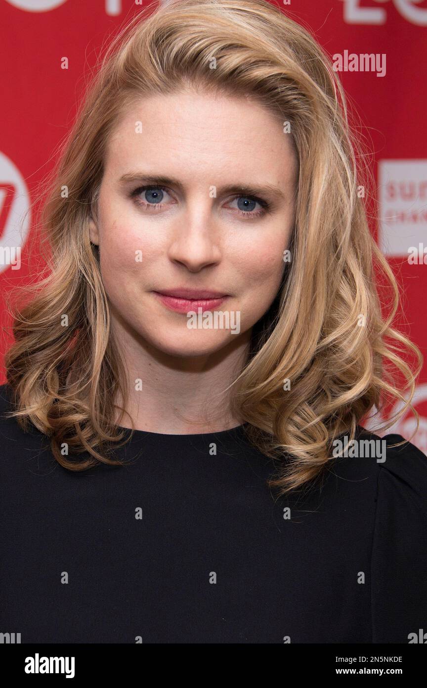 Actress Brit Marling poses for a picture at the premiere for the film ...