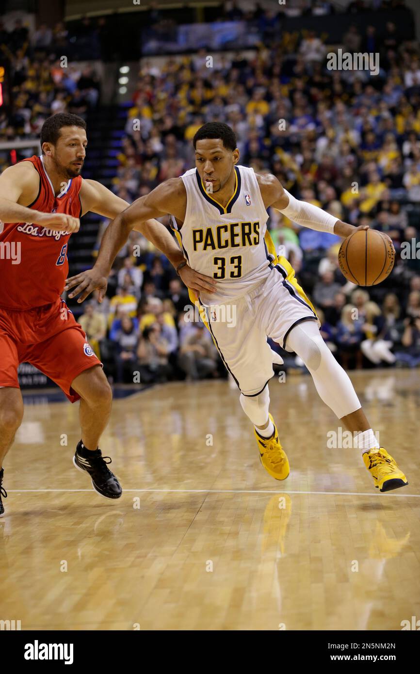 Indiana Pacers forward Danny Granger (33) drives during an NBA ...