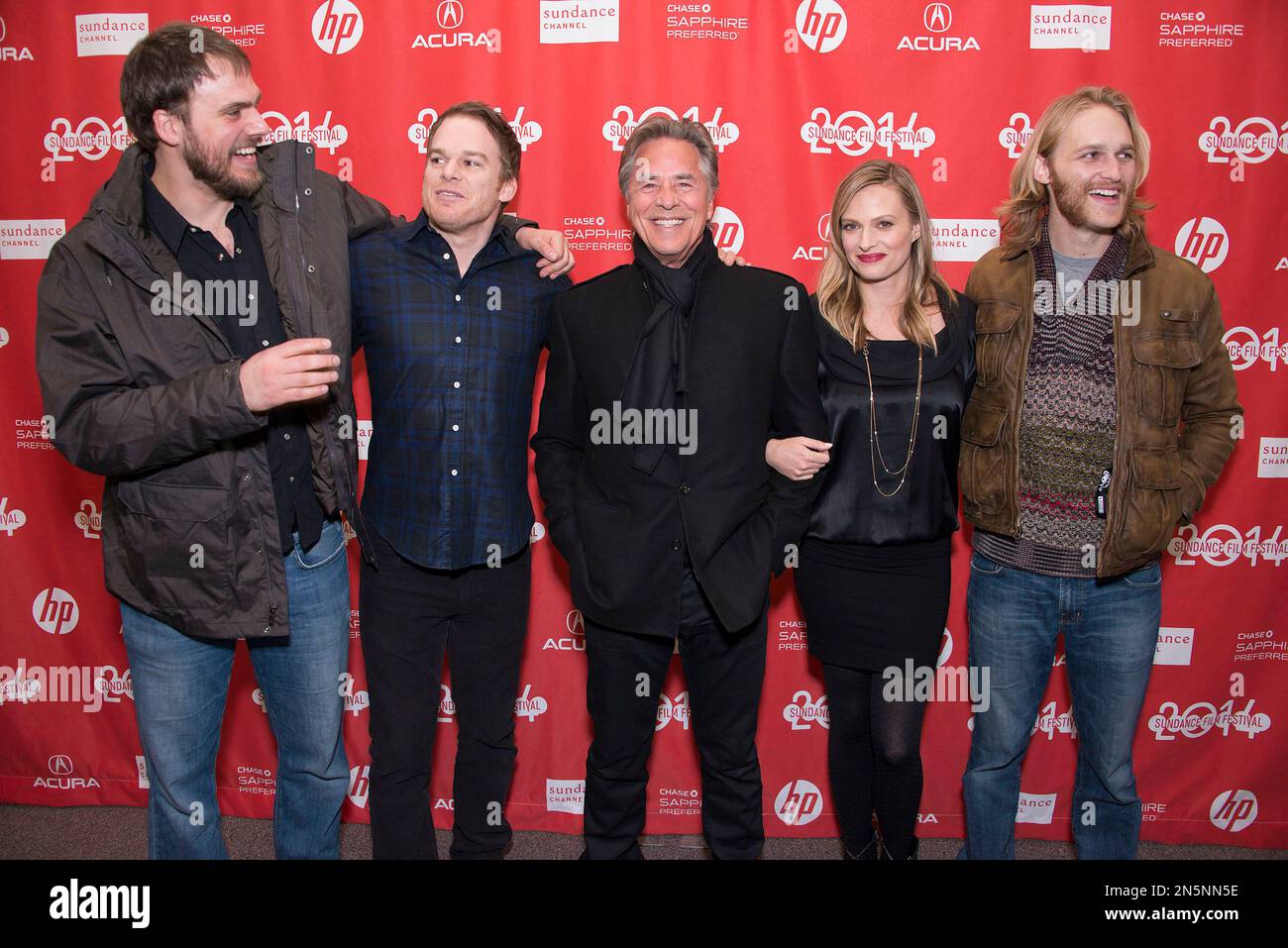 Director Jim Mickle, actors Michael C. Hall and Don Johnson, actress ...