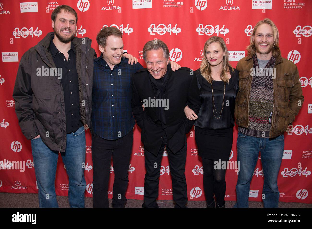 Director Jim Mickle, actors Michael C. Hall and Don Johnson, actress ...