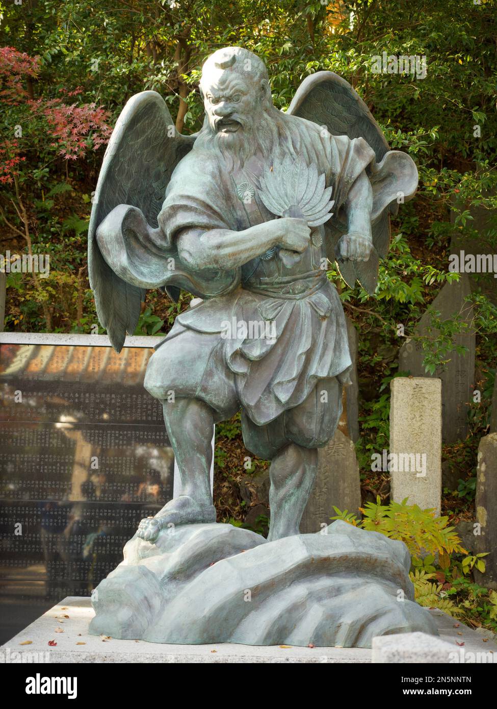 The Tengu Statue at Mount Takao in Japan Stock Photo - Alamy