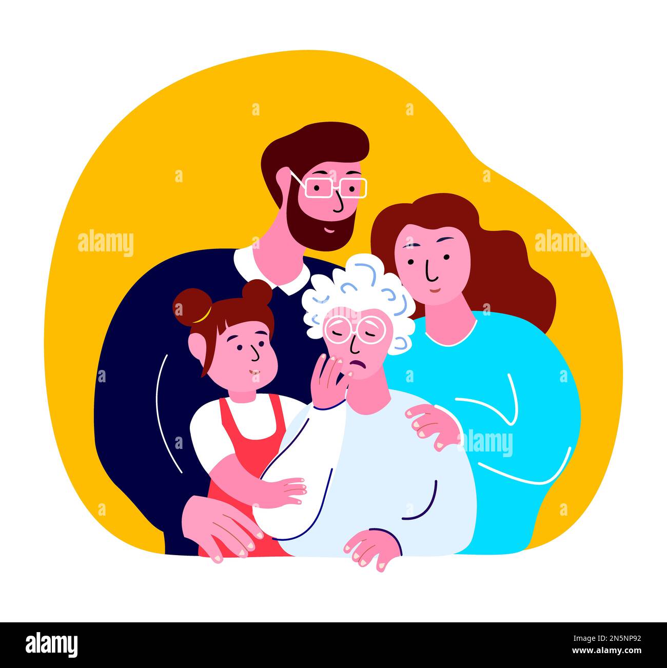 Worried Parents Cartoon