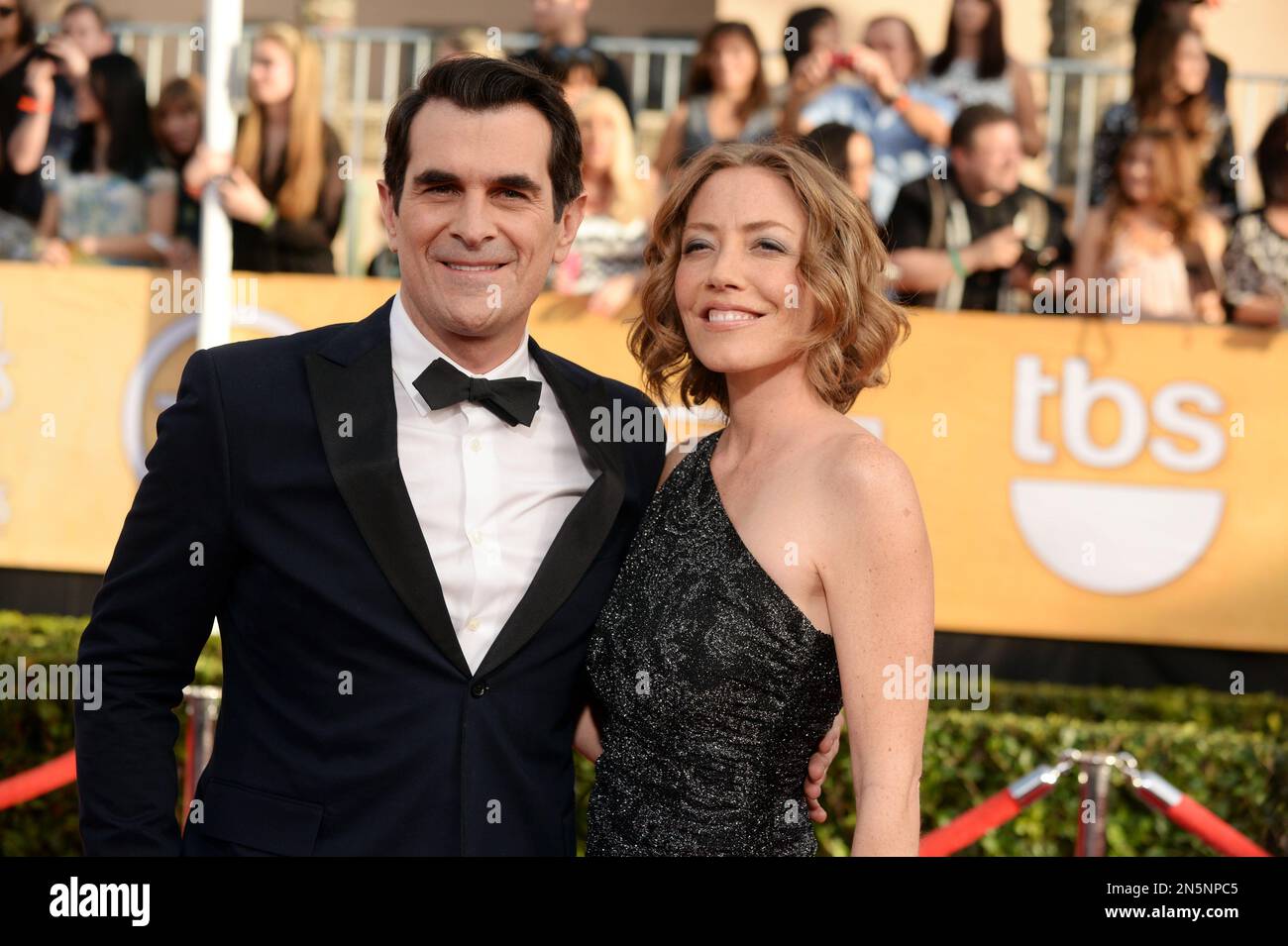 Ty Burrell, left, and Holly Burrell arrive at the 20th annual Screen ...