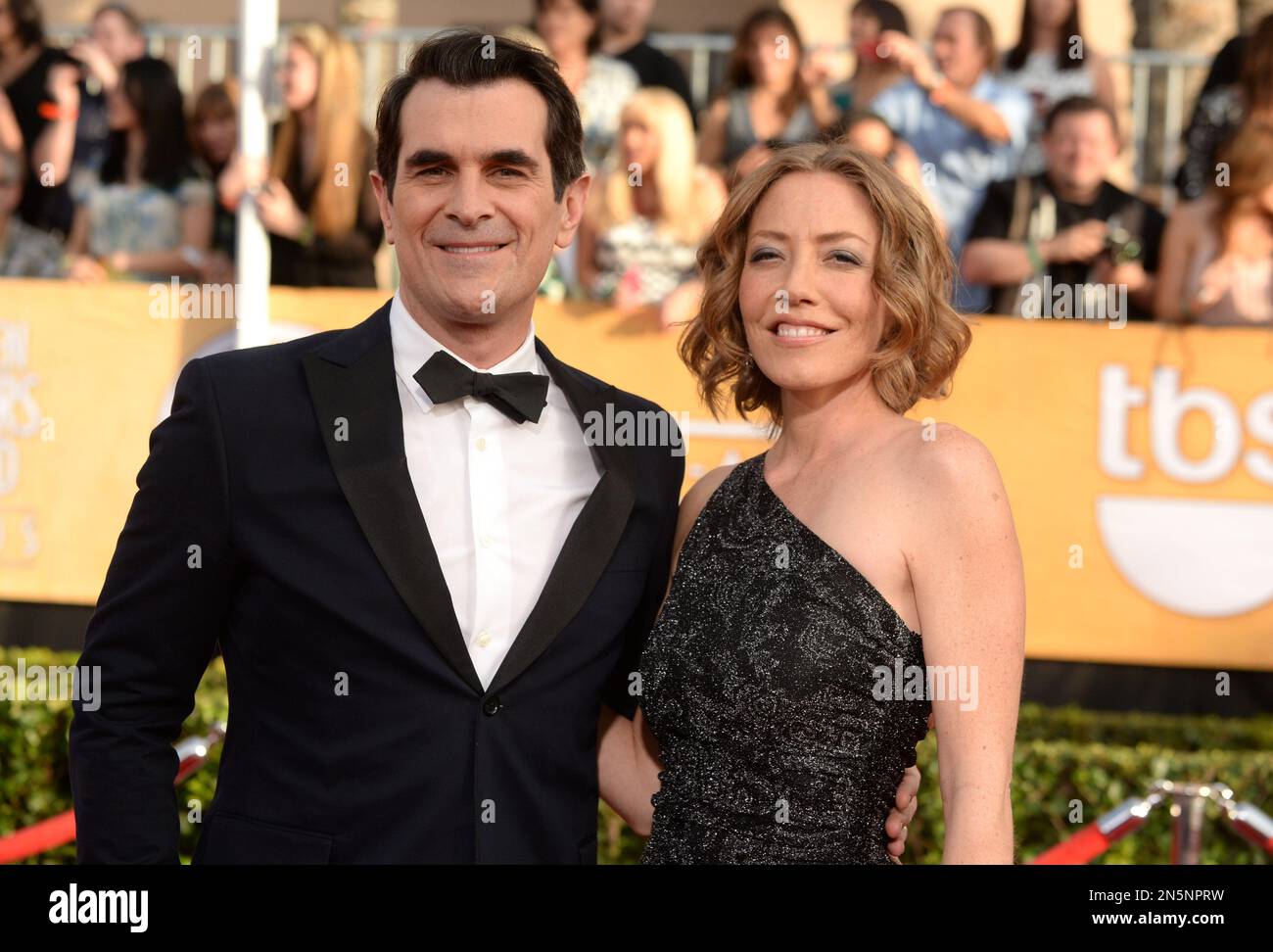 Ty Burrell, left, and Holly Burrell arrive at the 20th annual Screen ...