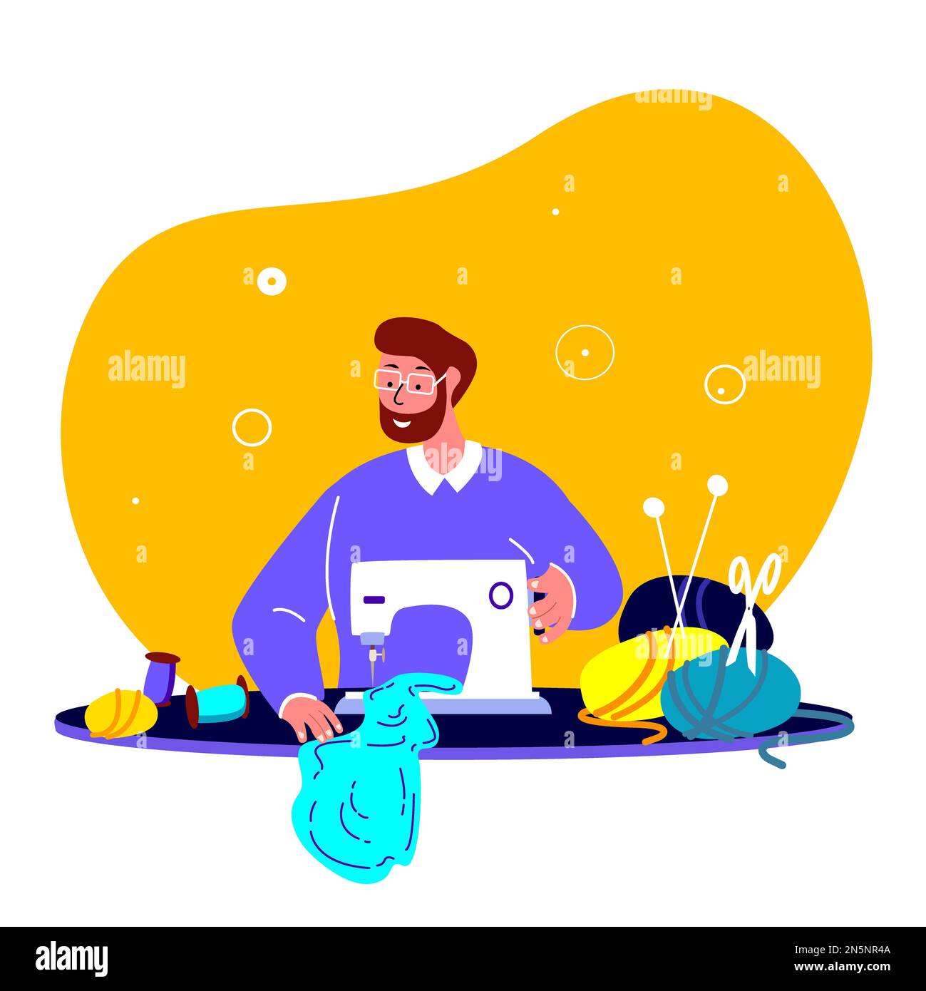 Knitting machine Cut Out Stock Images & Pictures - Alamy