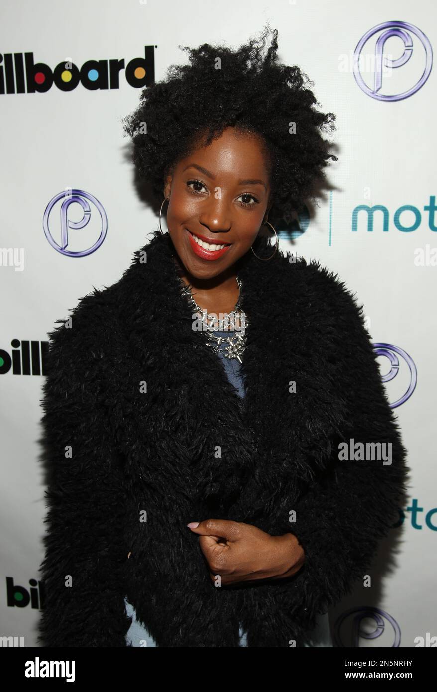 Ashley Blaine Featherson is seen at PCL Day Lounge Day 2 on Saturday ...