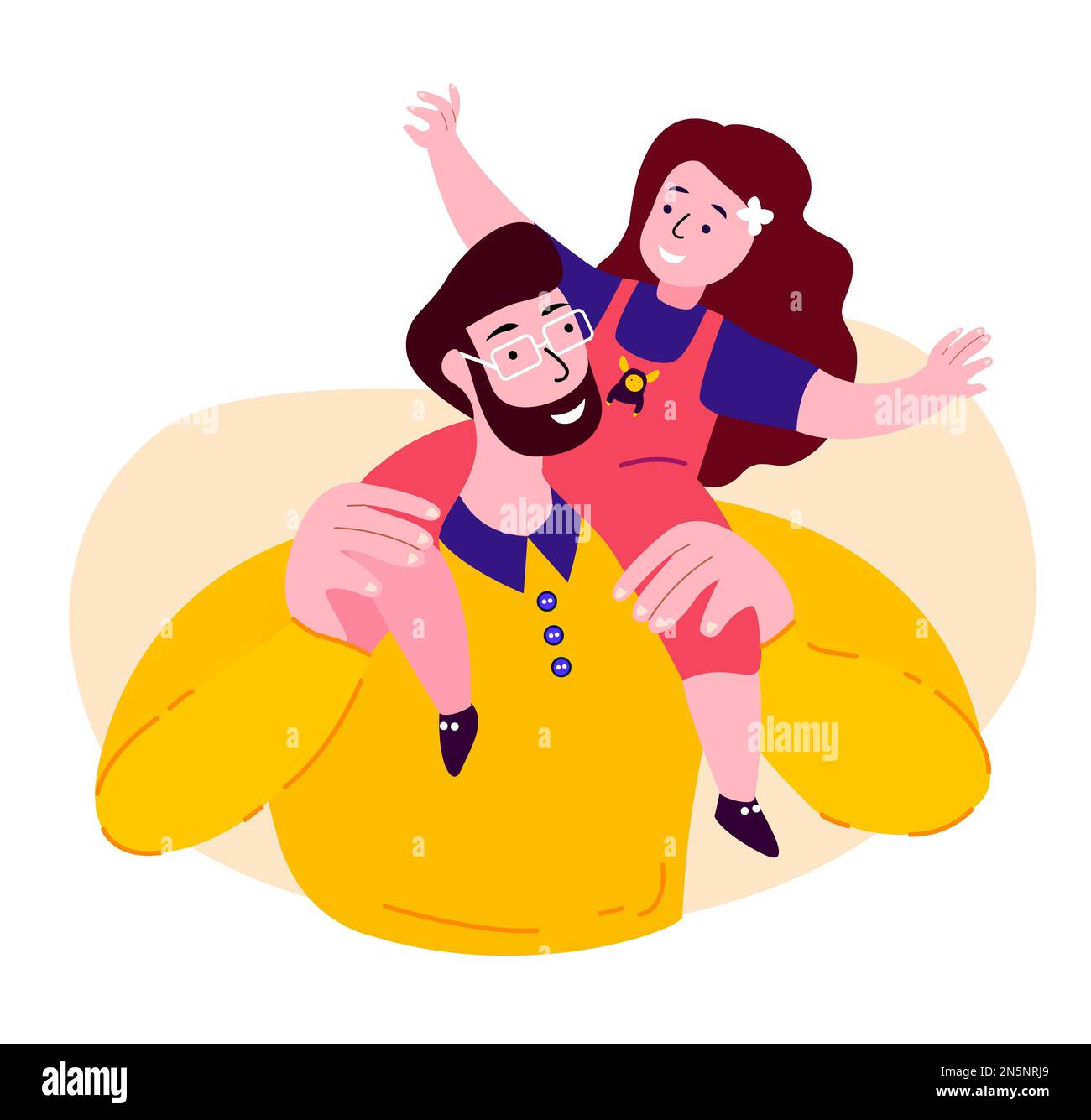 Happy Smiling Father,Daughter Playing.Young Adult Parent.Baby Girl ...