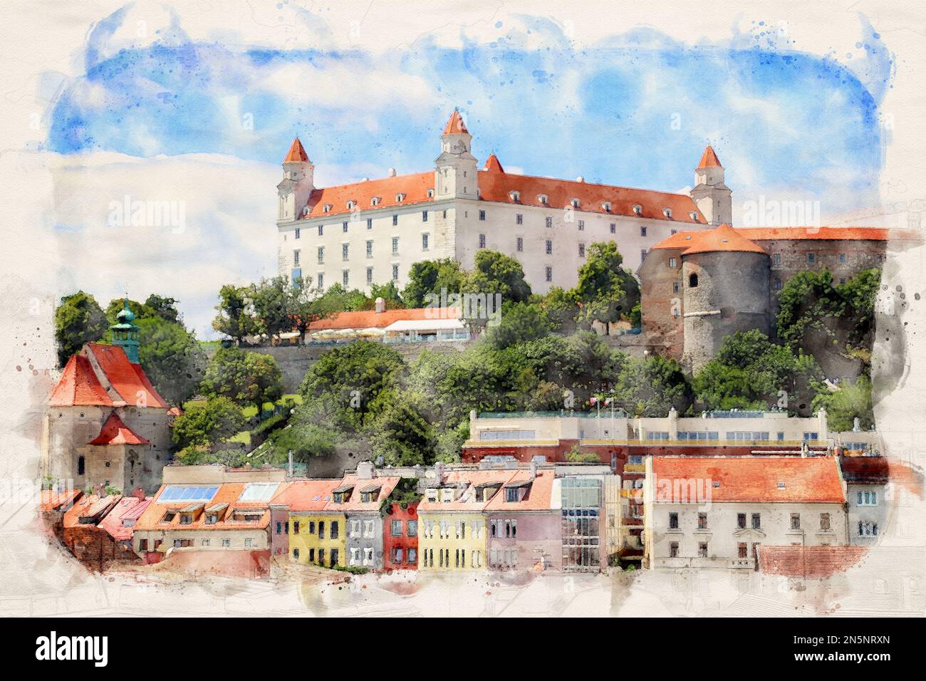 Drawing bratislava hi-res stock photography and images - Alamy