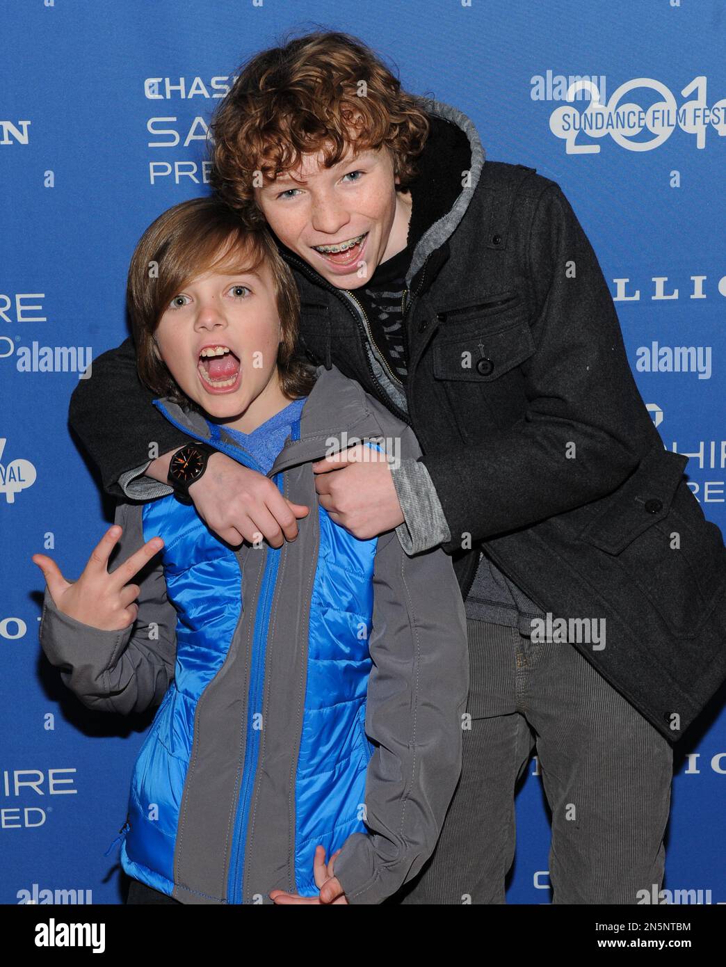 Actors Deke Garner, left, and Dylan Coleat the Chase Sapphire Preferred ...