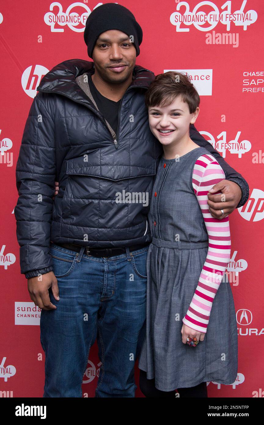 Actor Donald Faison and Actress Joey King pose at the premiere of the ...