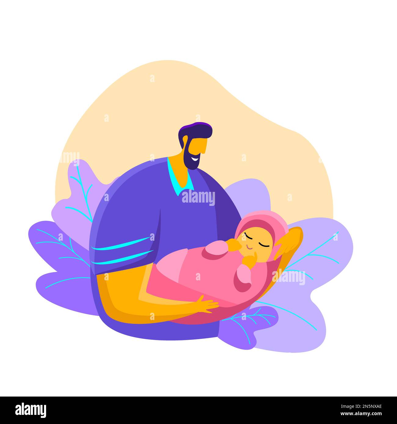 Baby son father day in Cut Out Stock Images & Pictures - Alamy