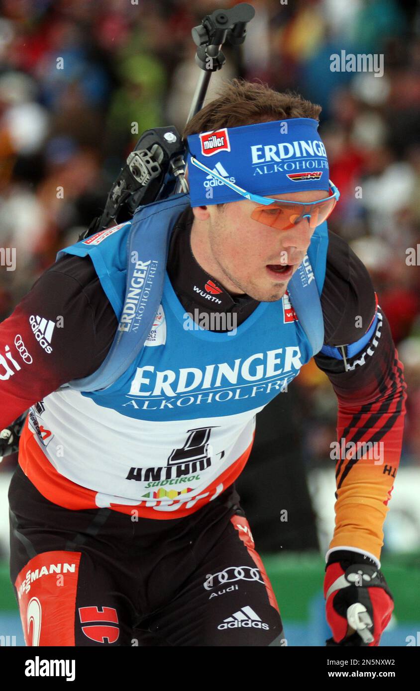 Germany's Simon Schempp competes in a men's Biathlon 12,5 kilometer ...