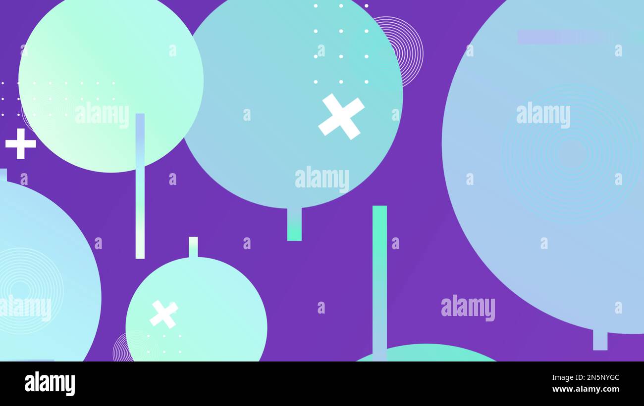 Colorful abstract geometric shape pattern illustration in retro style ...