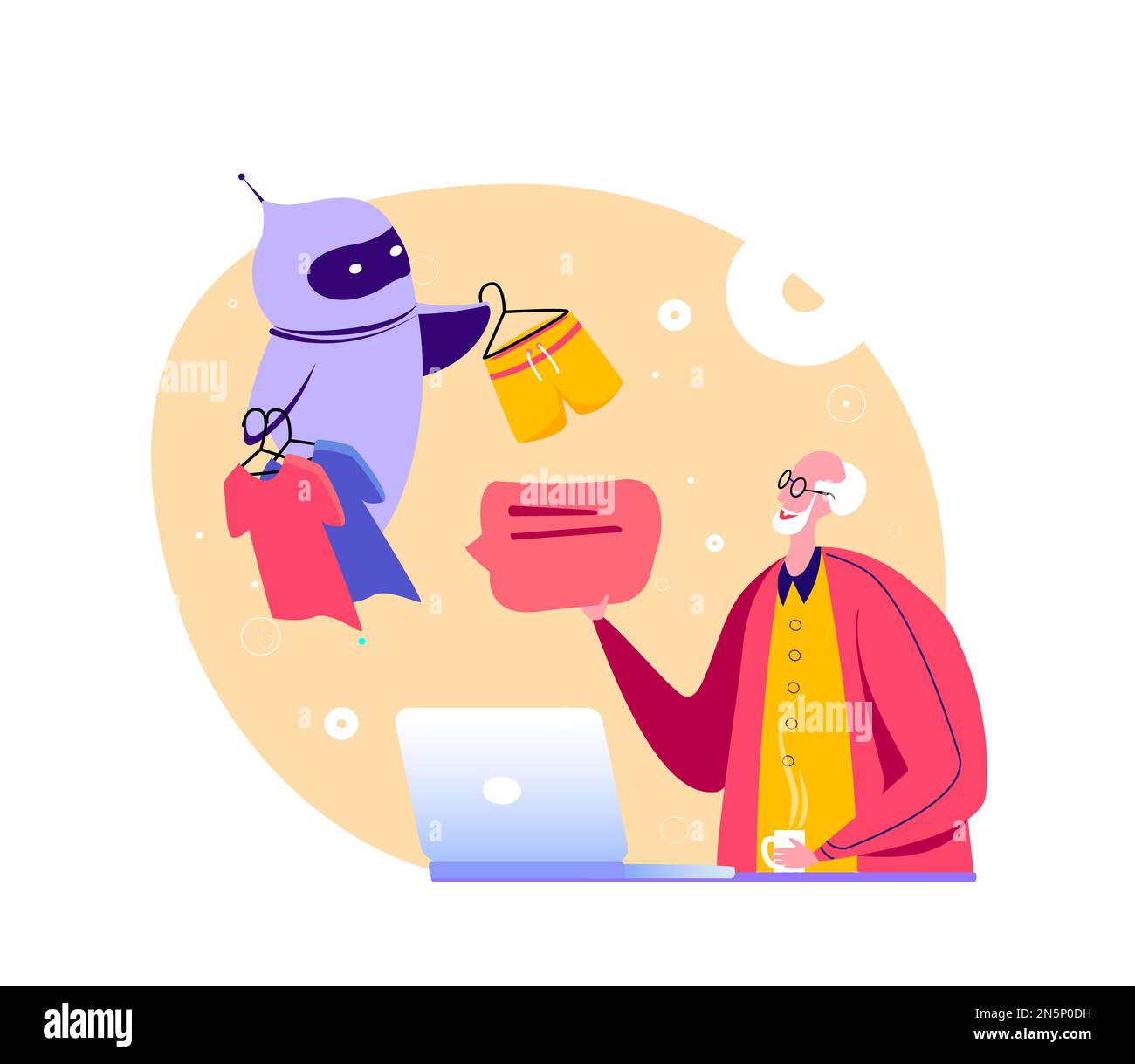 Chatbot shopping Cut Out Stock Images & Pictures - Alamy