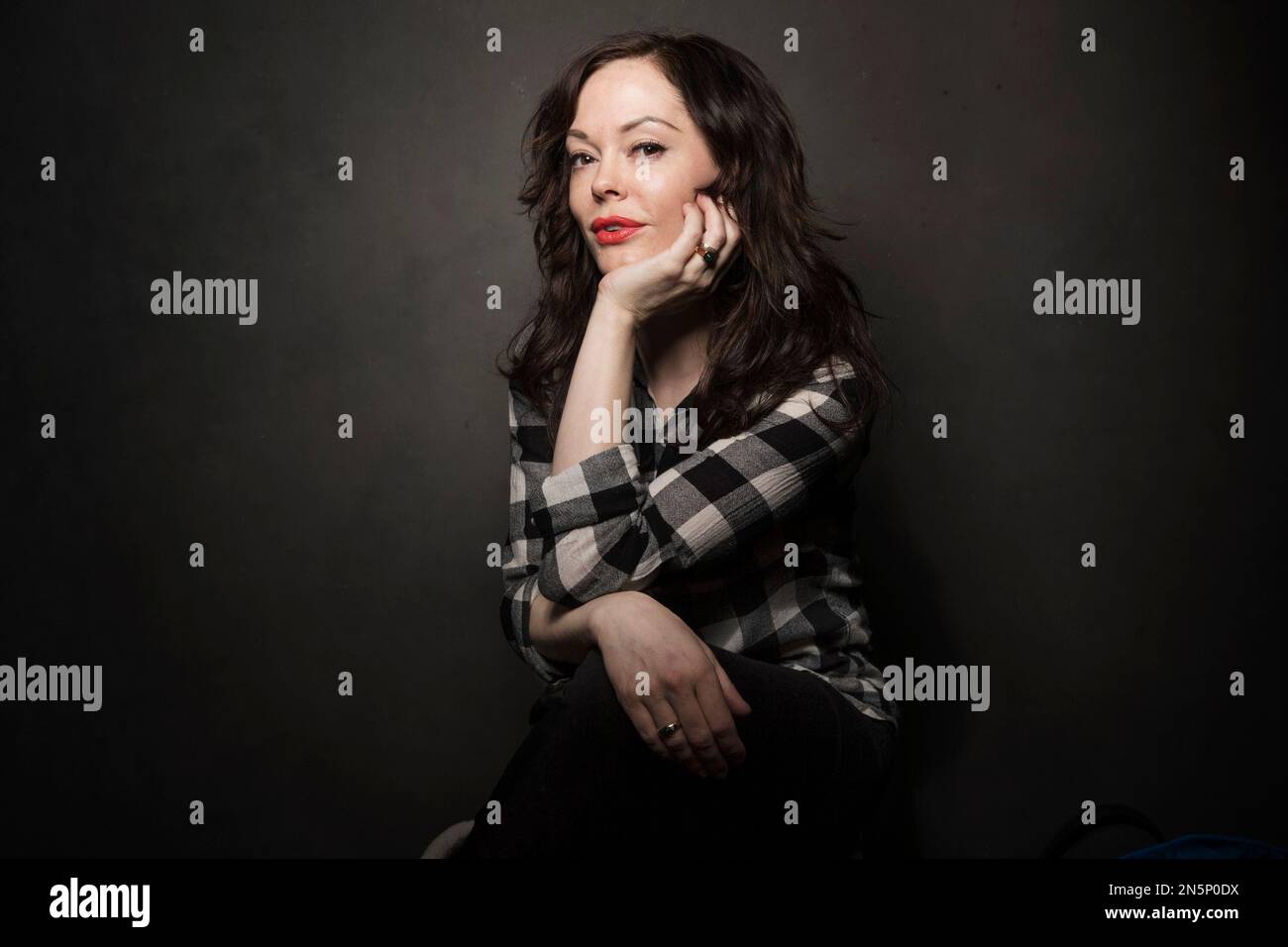 Rose McGowan poses for a portrait at Quaker Good Energy Lodge with ...