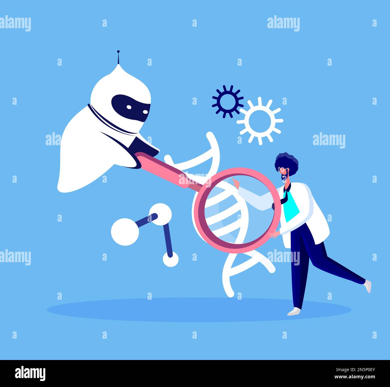 Biohacking Scientific Genetical Research Biological Analysis with ...