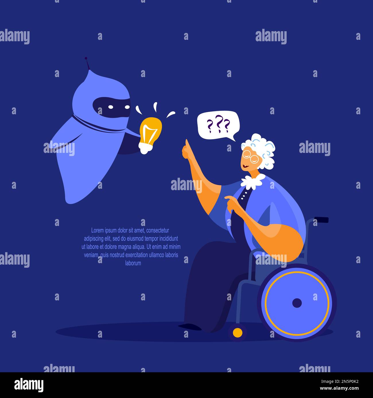 Old Disabled Handicapped Pensioner Woman in Wheelchair Chat with ...